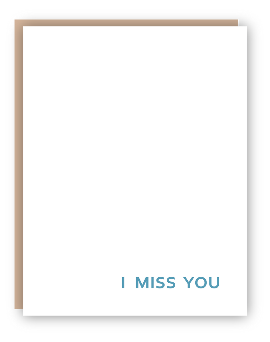 Modern Christian Greeting Card | Miss You | NOTES SPEAK – Notes Speak
