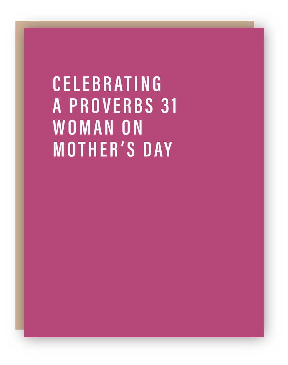 Modern Christian Mother's Day Card | Proverbs 31 Mom | NOTES SPEAK ...