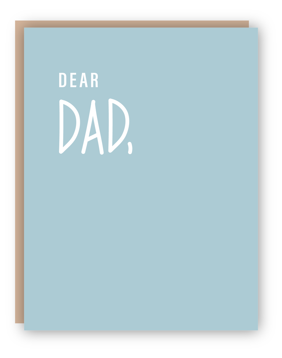 Modern Christian Father's Day Card | Dear Dad | NOTES SPEAK – Notes Speak